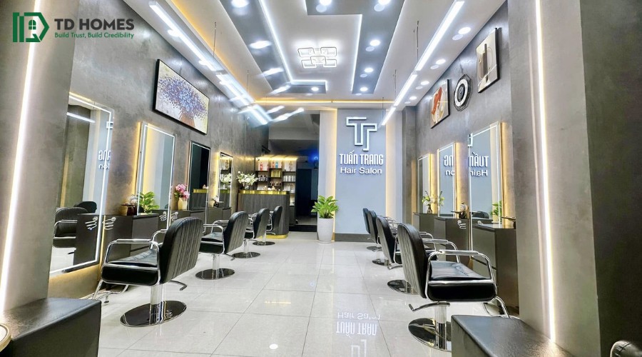Thiết kế thi công tiệm vàng, kim cương, salon tóc, showroom, shop quần